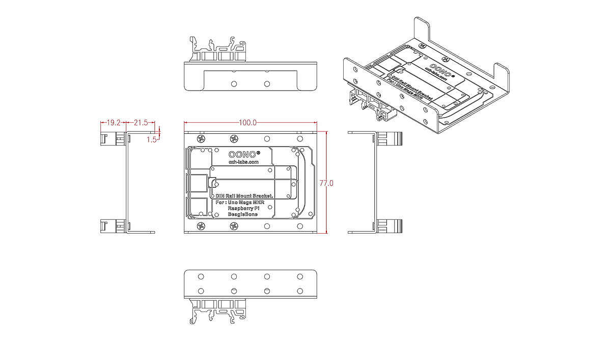 DIN Rail Mount Bracket for Raspberry Pi & Arduino | Industrial Control