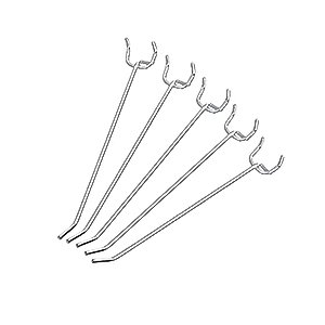 Neiko 53102A 6” Pegboard Hook Organizer Kit, 50 Pack, Hanging Hooks Set for Garage Organization, Great for Wall Hanging and Shelving, Tool Storage, Craft Organizing
