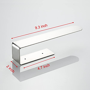 MOKIUER Hand Towel Holder Hand Towel Ring Towel Bar for Bathroom Kitchen Self Adhesive,Stainless Steel Brushed.Pack of 2