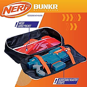 Nerf Bunkr Officially Licensed Lock & Load Case Storage and Transport for Nerf Blasters Foam Darts and Rounds - Perfect for Nerf Party Nerf War