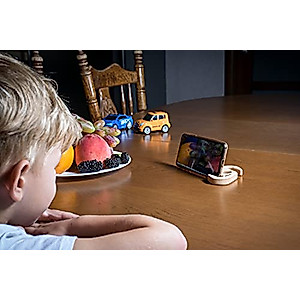 Wooden Portable Holder Desktop Cell Phone Stander Creative Accessory (Nature Wood)