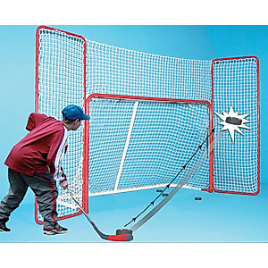 EZGoal Hockey Backstop, Red/White ,10' x 6'