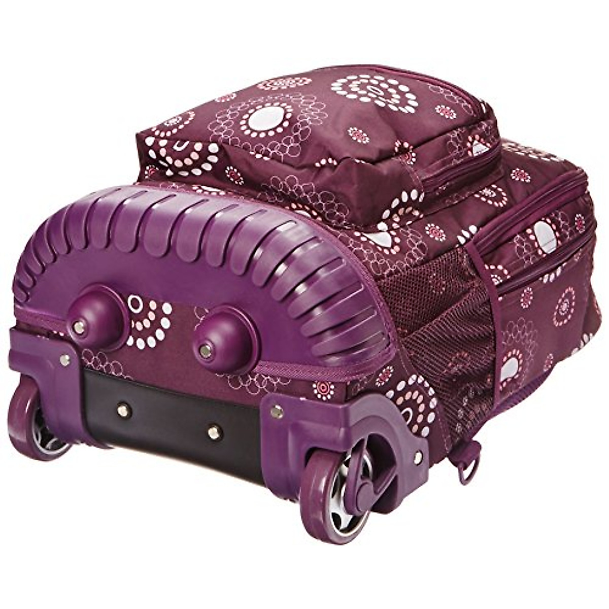 Rockland Single Handle Rolling Backpack, Purple Pearl, 19-Inch