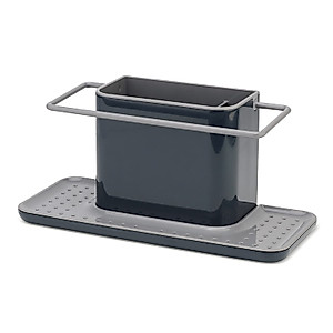 Joseph Joseph 85070 Sink Caddy Kitchen Sink Organizer Sponge Holder Dishwasher-Safe, Large, Gray