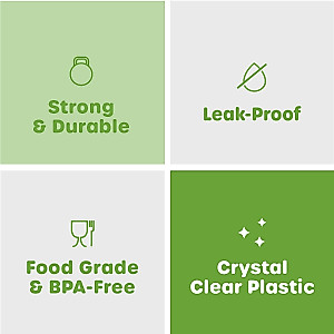 Comfy Package [8 oz. - 25 Count Reusable Plastic Juice Bottles With Caps, Labels, Brush, and Silicone Funnel - Clear plastic Bottles with Caps, Juice Containers with lids, for All Beverages