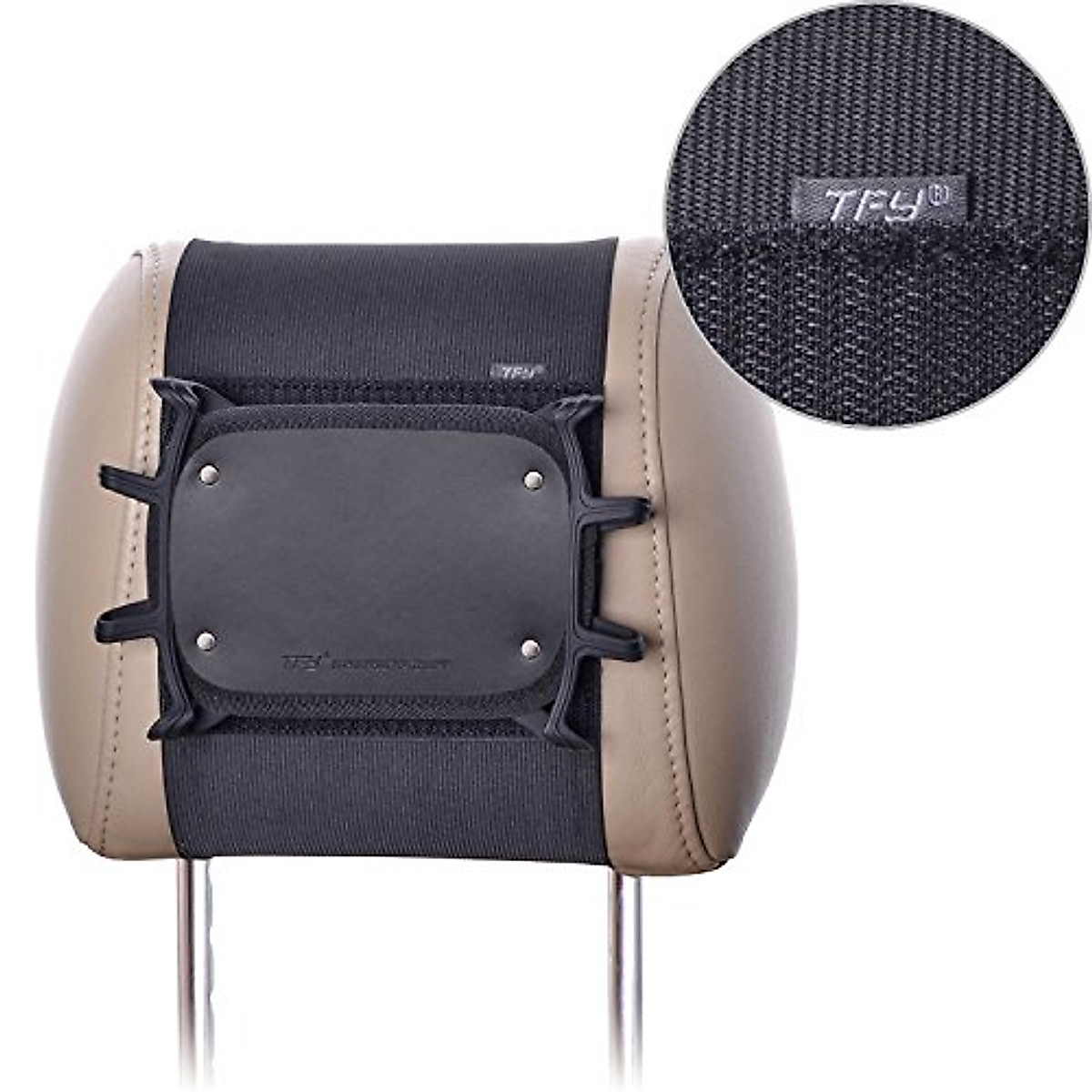 TFY Car Headrest Mount Silicon Holder for Game Machine Nintendo Switch and Other Tablets