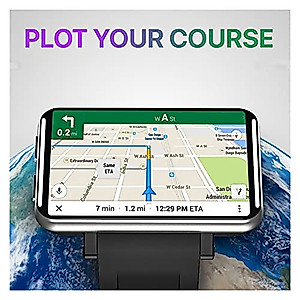 2.86 Big Screen Smart Watch Men Women 4G Call Video Chat Smartwatch Support SIM Card and WiFi GPS Watches (Color : DM100 Black, Size : 1G add 16G)