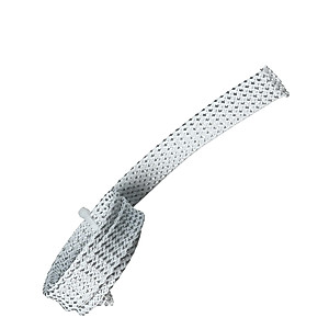 Aicosineg Cable Sleeve Braided Sleeving PET Wire Loom Tubing Cable 1.64ft-2/5inches Wrap Protector for HiFi Audio and Video Headphone Cable Protect Wires from Chewing of Pets Silver