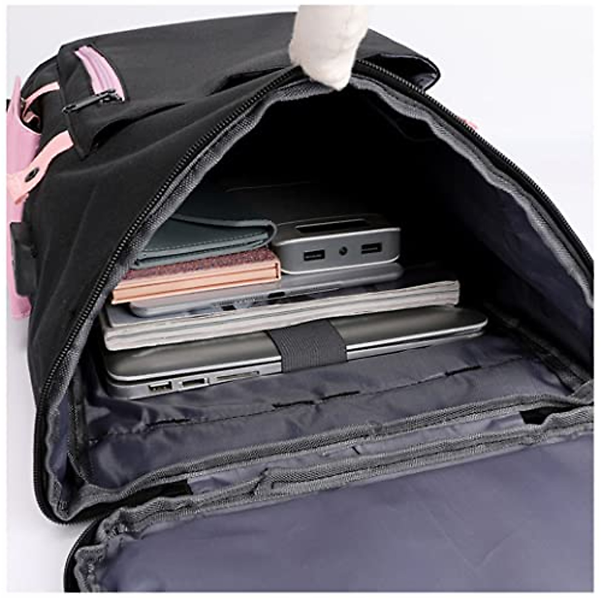 Yunbei Genshin Impact Backpack Hu Tao School Bags Klee Backpack Zhongli Bookbag Qiqi Laptop Daypack (Hu Tao, One Size)