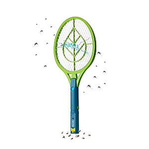 SWAT IT! Handheld Bug Zapper Racket, Rechargeable Electronic Fly Swatter Zapper, 4000 Volt, USB Charging Cable, 2 Pack (Mini)