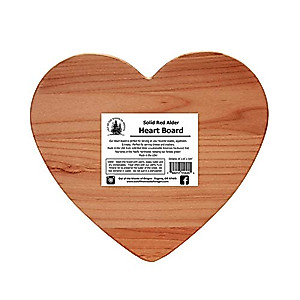 Mini Heart Shaped Serving Board (8" x 8" x .75")