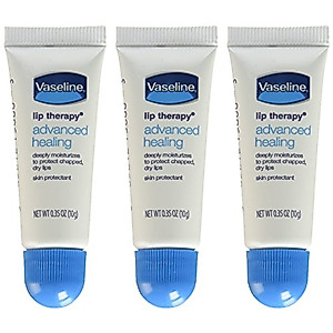 Vaseline Lip Therapy Advanced Petroleum Jelly, 3 Count