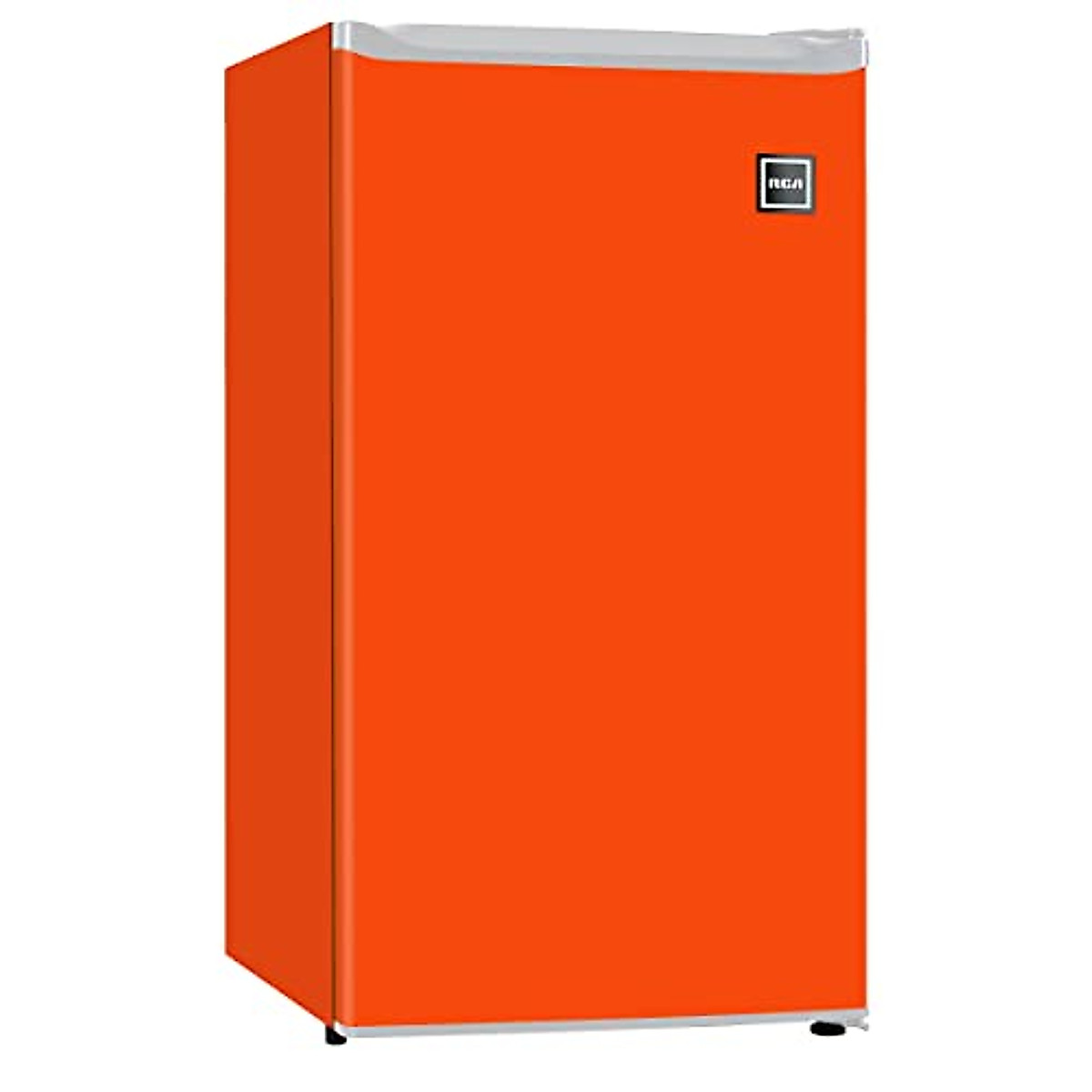 ARCTIC CHEF Mini Refrigerator-Freezer Compartment-Adjustable Thermostat Control-Reversible Doors-Ideal for Dorm, Office, RV, Garage, Apartment-ORANGE, 3.2 CU.FT