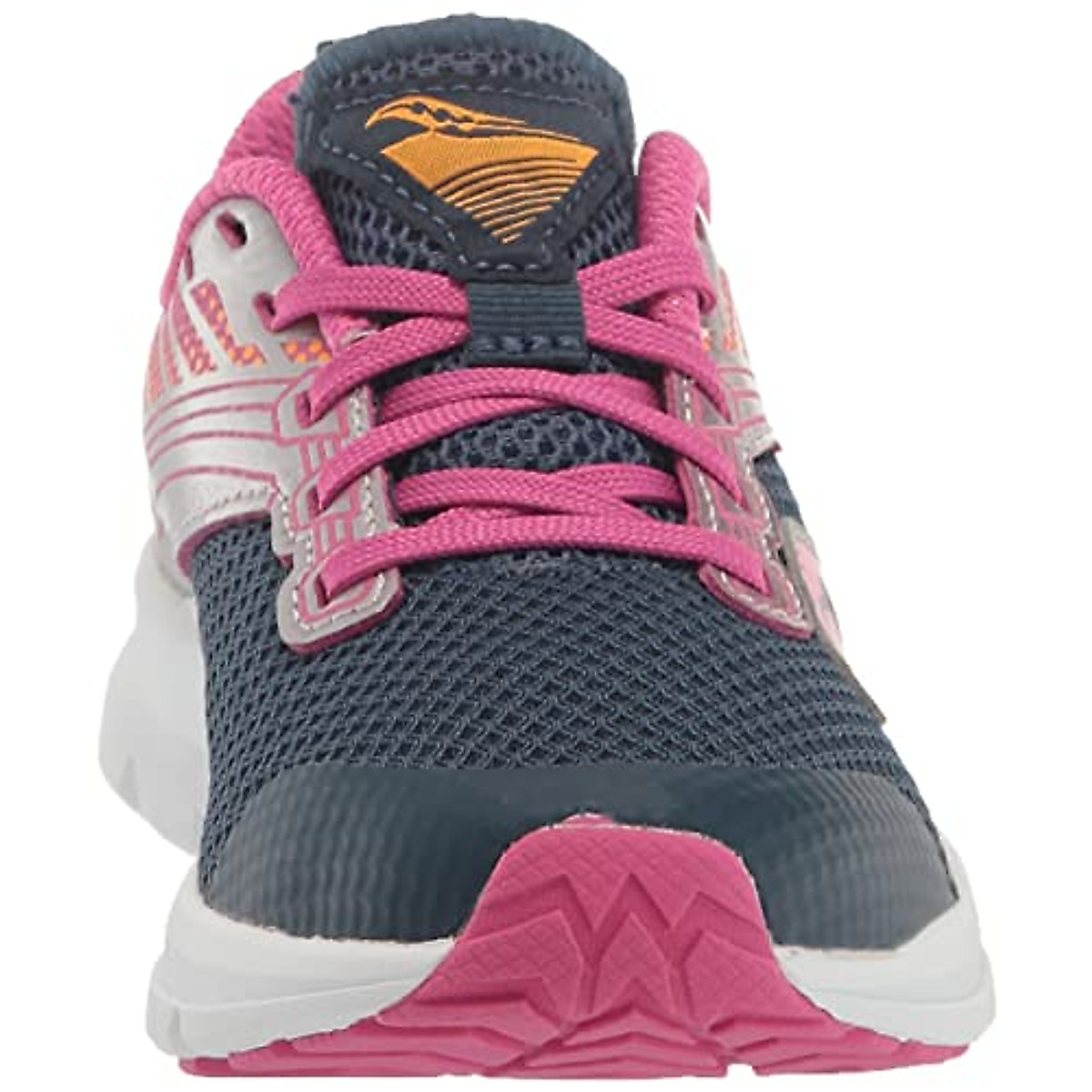 Saucony Axon Sneaker, Navy/Pink, 11.5 Wide US Unisex Big_Kid