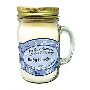 Our Own Candle Company Baby Powder Candle, Large, White