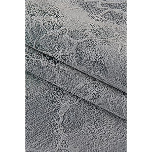 Huierxun Luxury Solid Color Chenille Sofa Cover Marble Pattern Soft Sofa Slipcover Non-Slip Sectional Couch Covers Anti Cat Scratch Armrest Backrest Recliner Cover (Grey,36''x36'')