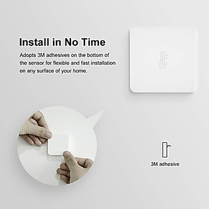 SONOFF SNZB-02 ZigBee Mini Indoor Temperature and Humidity Sensor for Checking the Room Climate 2-Pack, SONOFF ZigBee Bridge Required, Indoor Thermometer Hygrometer with Alert, Compatible with Alexa