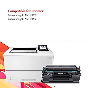 121 Black Toner Cartridge 2 Pack Compatible Replacement for Canon 121 CRG121 for Canon imageCLASS D1620 D1650 1620 1650 Printer