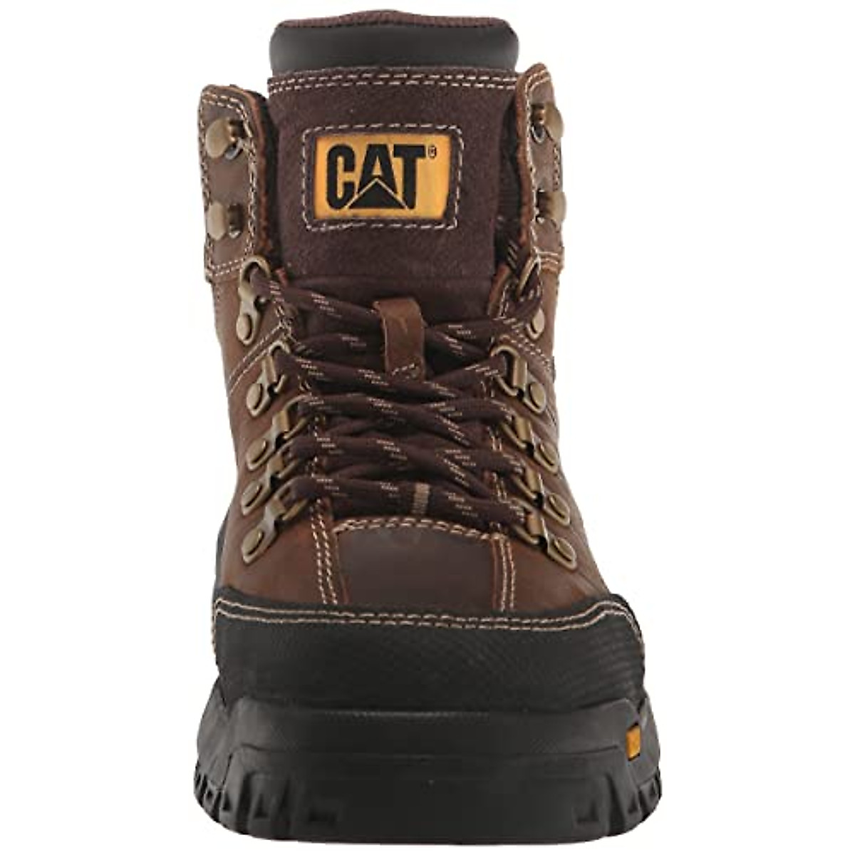 Cat Footwear Men's Threshold Waterproof Soft Toe Work Boot, Real Brown, 8.5