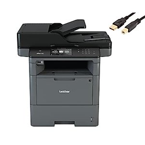 Brother MFC-L68 00DW All-in-One Wireless Monochrome Laser Printer, Print Copy Scan Fax, Multifunction, Mobile Printing & Scanning, Duplex Print, PCS