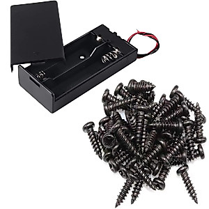 100Pcs 18650 Battery box matching screws PA2.3 * 8mm battery box screws Replacement Kit,AA aaa Battery box matching screws