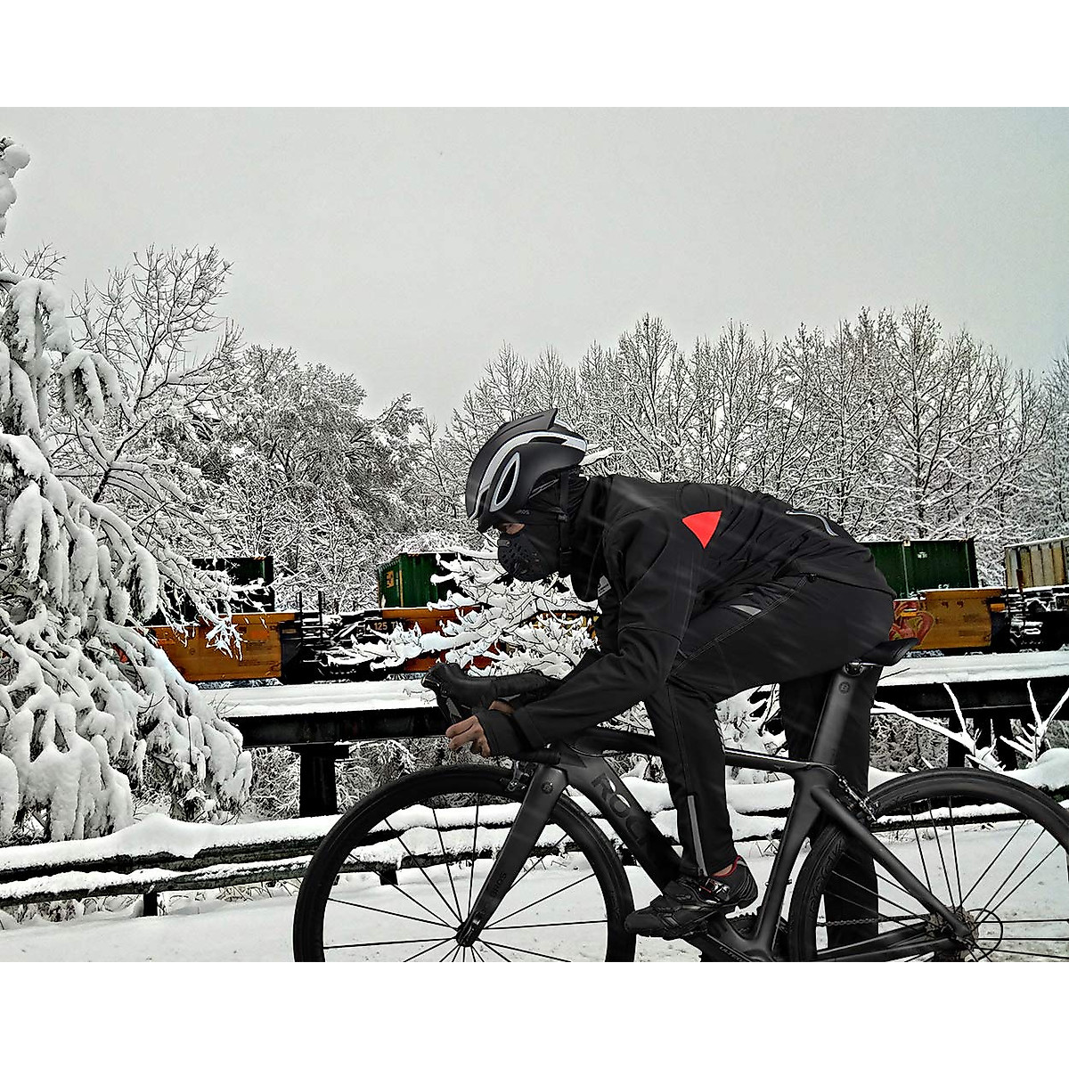 ROCKBROS Winter Cycling Jacket for Men Thermal Fleece Windproof Jacket Running Biking Hiking