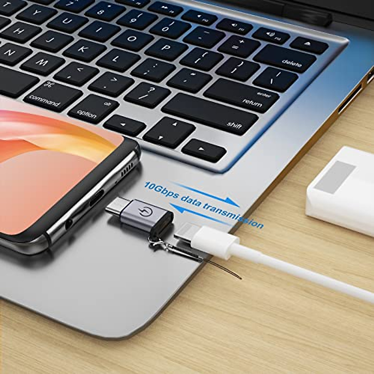 USB C to Lightning Adapter, Supports PD Fast Charging, Suitable for USB C Male to i-OS Female adapters (2), Does not Support Headphone Audio Playback