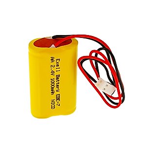 Emergency/Exit Lighting Battery Fits and Replaces ANIC0865 Custom-276 Atlight 100-3-86 REV 1 ANIC0148 OSI OSA030 2KR600AAH4P BNP2700B Astralite 20-0019B WD-AA600X2-S3 Dual-Lite SCSRBNE