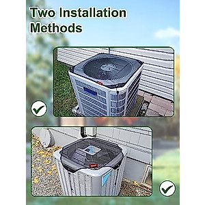 Xeeol 36x36 Central Air conditioner Covers for Outside, Larger Mesh AC Unit Covers Outdoor - Top Universal Defender