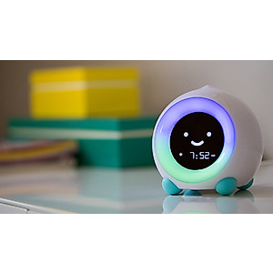 LittleHippo MELLA: Ready to Rise Children's Sleep Trainer, Night Light, Sound Machine and OK to Wake Alarm Clock for Toddlers and Kids - Blush Pink