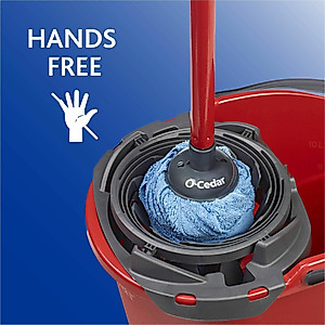 O-Cedar QuickWring 2.5 Gal Bucket, Red, 1 Each