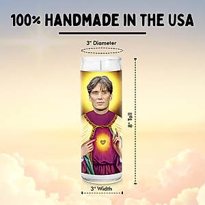 Cillian Celebrity Gift Candle - Saint Candles - Tommy Shelby Unique Candle - Handmade in USA - Celeb TV Show Movie Gift
