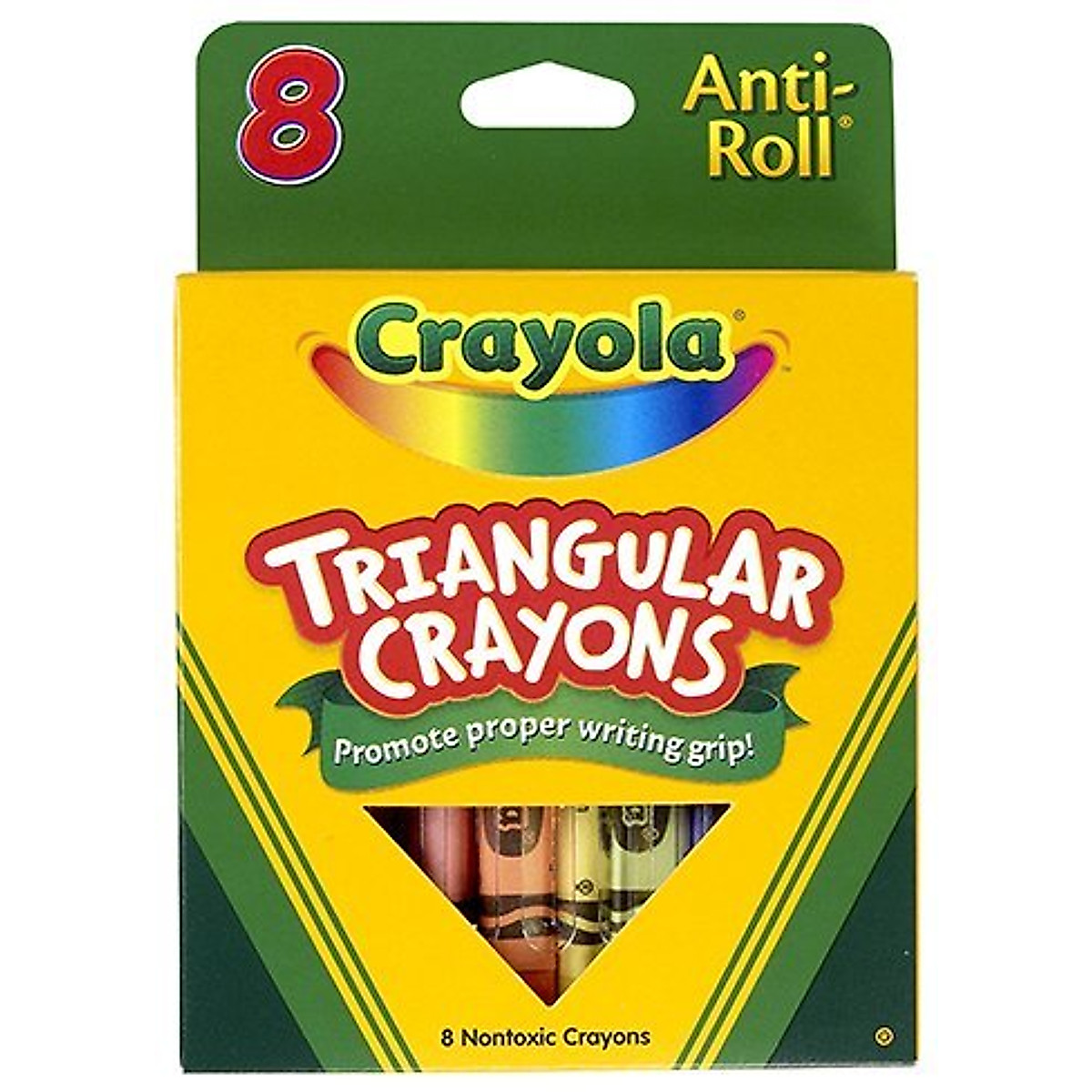 20 Pack CRAYOLA LLC FORMERLY BINNEY & SMITH CRAYOLA TRIANGULAR CRAYONS 8 COUNT