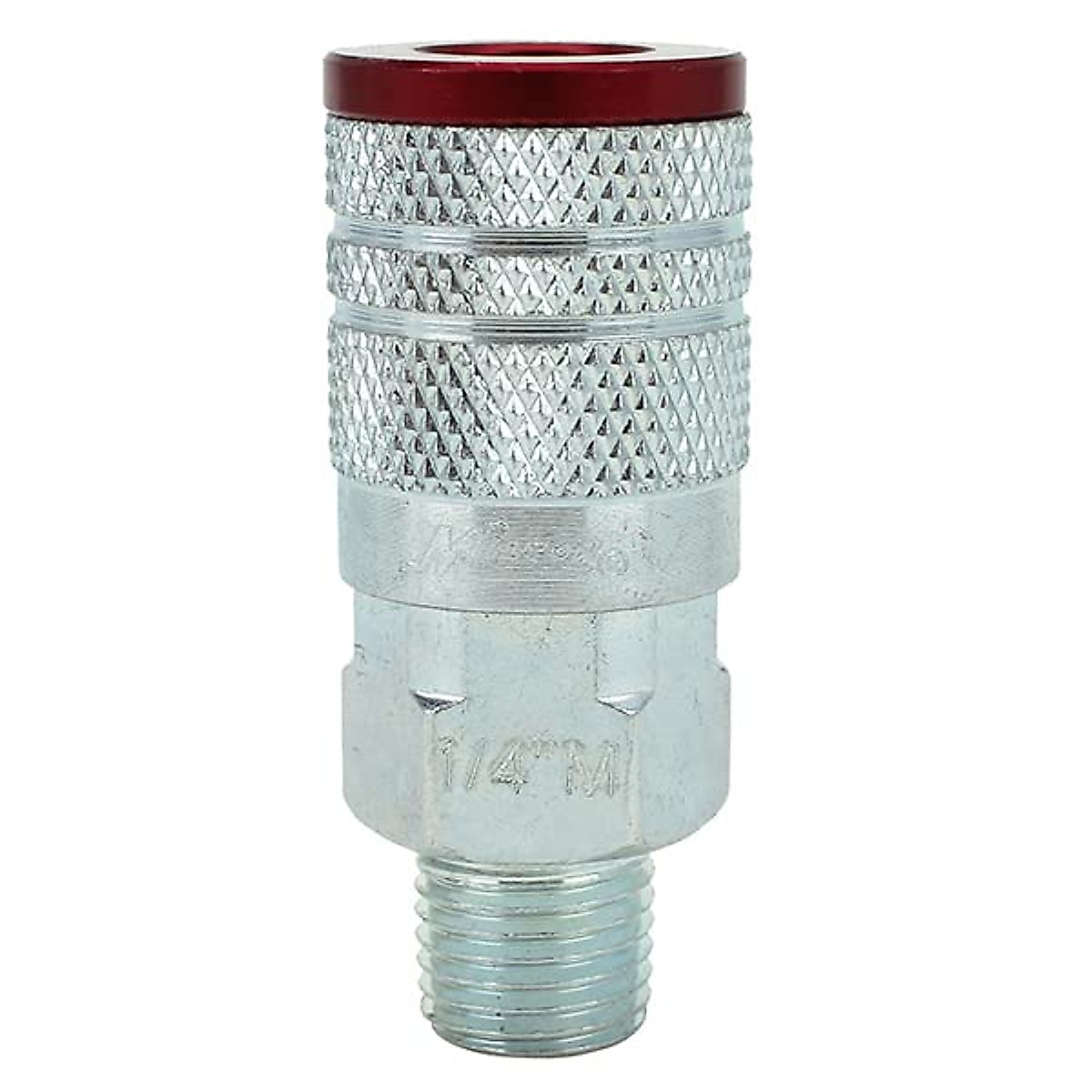 Milton ColorFit Coupler & Plug Kit - (M-Style, Red) - 1/4" NPT, (7-Piece)
