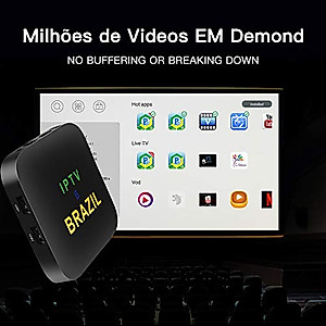 2023 Brazilian IPTV Brazil Box Mini Size Remote Control ARM Cortex A53 CPU ARM Mali-450 GPU
