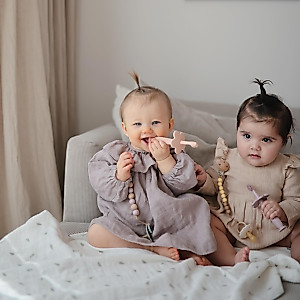 mushie Flower Toddler Training Toothbrush (Blush)