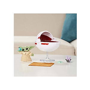 STAR WARS The Bounty Collection Grogu’s Hover-Pram Pack The Child Collectible 2.25-Inch-Scale Figure with Accessories, Kids Ages 4 and Up,Multi-Colored,Standard,F2854