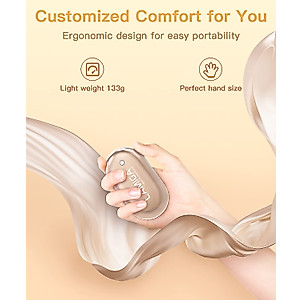 LAMIGA Hand Warmers Rechargeable,Electric Hand Warmer Reusable,5200mAh Portable Powerbank,Hot Hand Pocket Heater for Outdoor Camping and Hunting,The Best Gift for Winter.