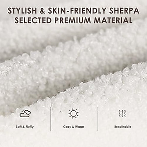 COLAMY Criss Cross Chair-Cross Legged Office Chair No Wheels, Armless Wide Office Desk Chair, Sherpa Swivel Vanity Chair with Bouble-Layer Cushion for Makeup, Small Space, Home-Cream