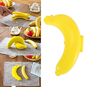 FUDTRO Cute Fruit Banana Protector Box Holder Case Lunch Container Storage Banana Case Kitchen Tools Plastic