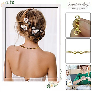 OHINGLT Double Lobster Clasp Extender Necklace Clasp Connector Bracelet Extension,Gold and Silver Lobster Claw Clasp Double Opening Jewelry Clasps for DIY Jewelry Making Women