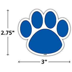 Teacher Created Resources Paw Prints Accents Decorative Magnet, 0.10" x 3" x 3", Multicolor, 18 per Set