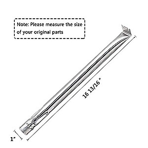 Hisencn Repair Kit Replacement for Charmglow Home Depot 3 Burner 720-0230, 720-0036-HD-05 Gas Grill Models, Stainless Steel Grill Burner Tube, Heat Plates Tent Shield, Burner Cover