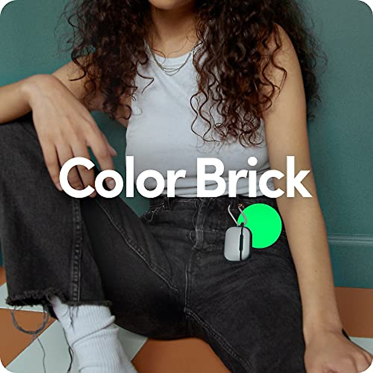 CYRILL Color Brick Compatible with AirPods Pro 2 Clear Case, Protective and Water Resistant, Silicone Feel TPU (2022/2023) [Compatible with USB-C Charger] - Kale