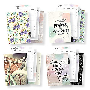 Pukka Pad, Carpe Diem, Work, Goal, Planner with Weekly, Monthly, Undated Inserts, A5 8 X 9.5 X 1.6 Inches, Blush