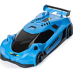 Air Hogs, Zero Gravity Light, Light-Guided Wall Racer, Wall Climbing Race Car,Blue