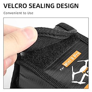 Anbee Lipo Battery Safe Bag Fireproof Safety Charging Storage Bag Compatible with DJI Mini 3/3 Pro RC Drone (Large, For 3pcs batteries)