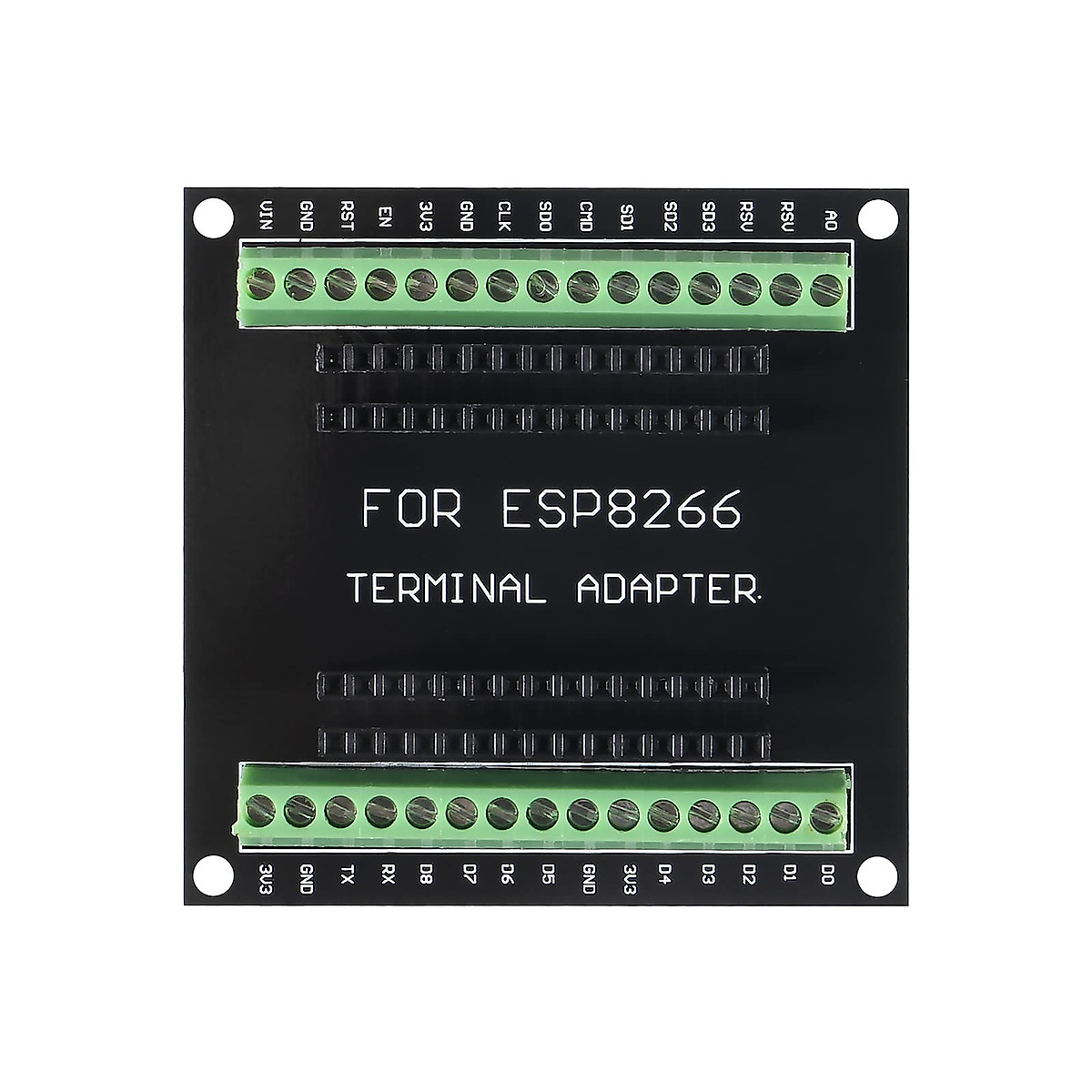 Diitao 4 Pack ESP8266 Development Board Breakout Board GPIO 1 into 2 for ESP8266 ESP-12E NodeMCU Breakout Board
