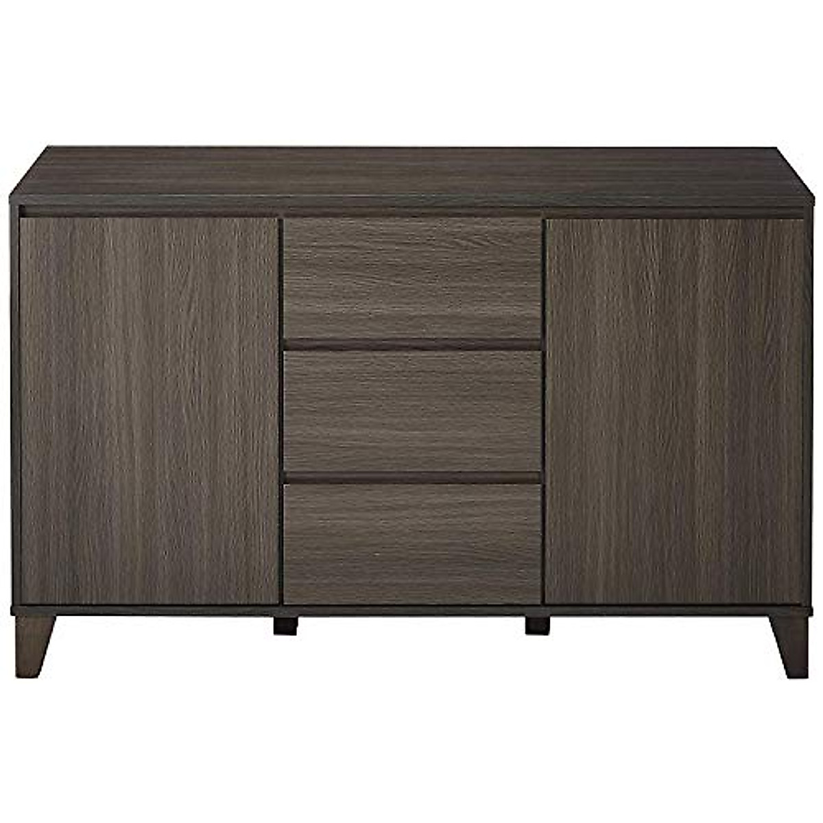 Kings Brand Furniture – Wood Buffet Server Cabinet Console Table, Oak Gray
