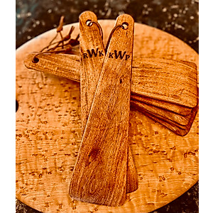 COWBOY SPATULA Mesquite Wood - Handmade in Texas, Made in USA, Perfect for cast iron cookware, steel cookware, nonstick cookware, Personalize it with a Monogram or Engraving!